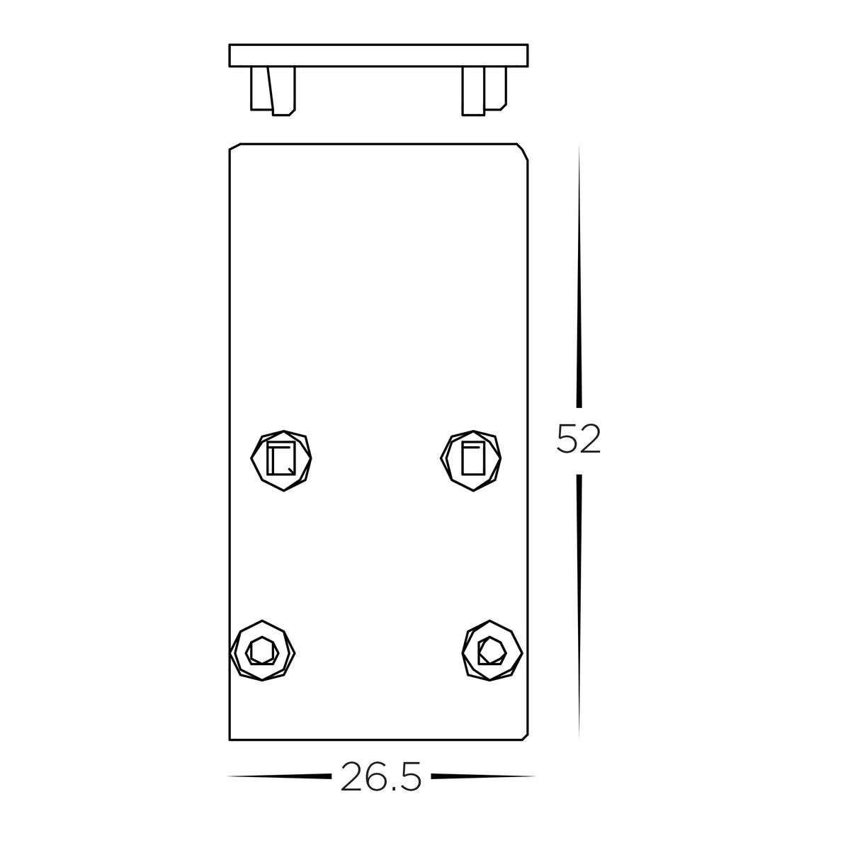 HCP-10291-HE-EC - Black End Caps to suit Deep Low Voltage Track – Havit ...