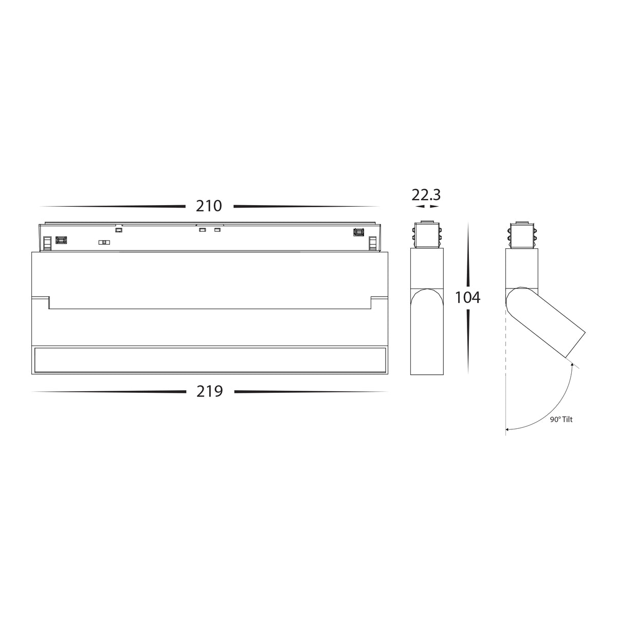 HCP-1029107 - 10w 48v DC Track Light to suit Low Voltage Track System ...