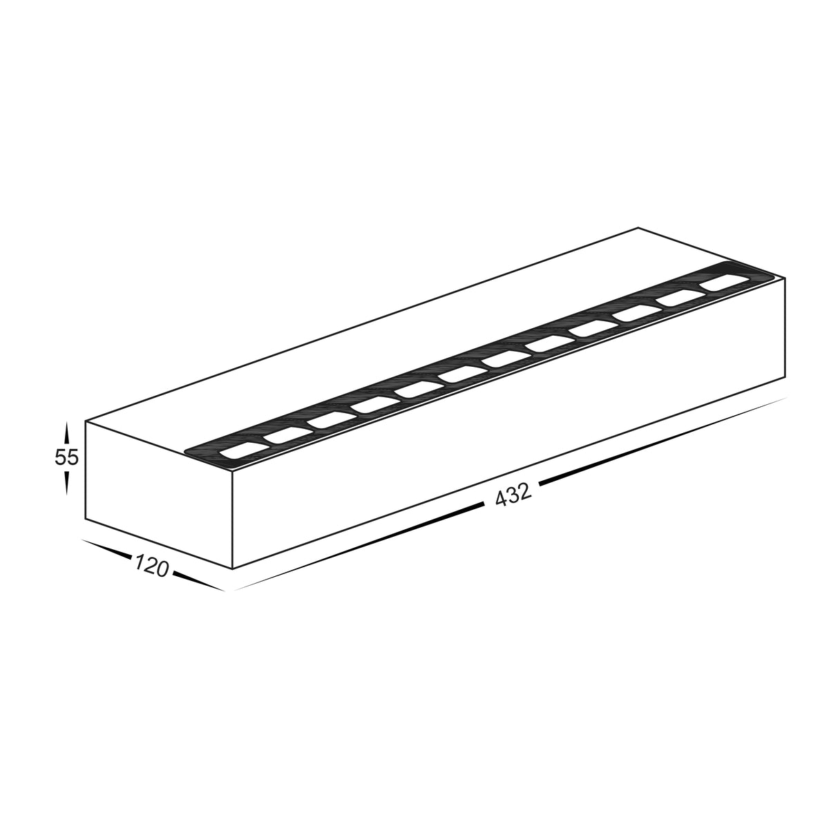 HCP-2324012 | HCP-2324014 - 40w Black Aluminium Up & Down Wall Light ...
