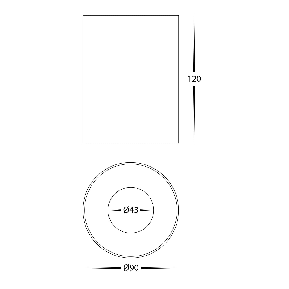HCP-8921224 - Black 12w Dali 2 Dimmable Surface Mounted LED Downlight ...